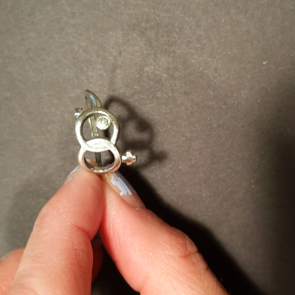 Sterling Silver Male Female Symbol Ring - Gem